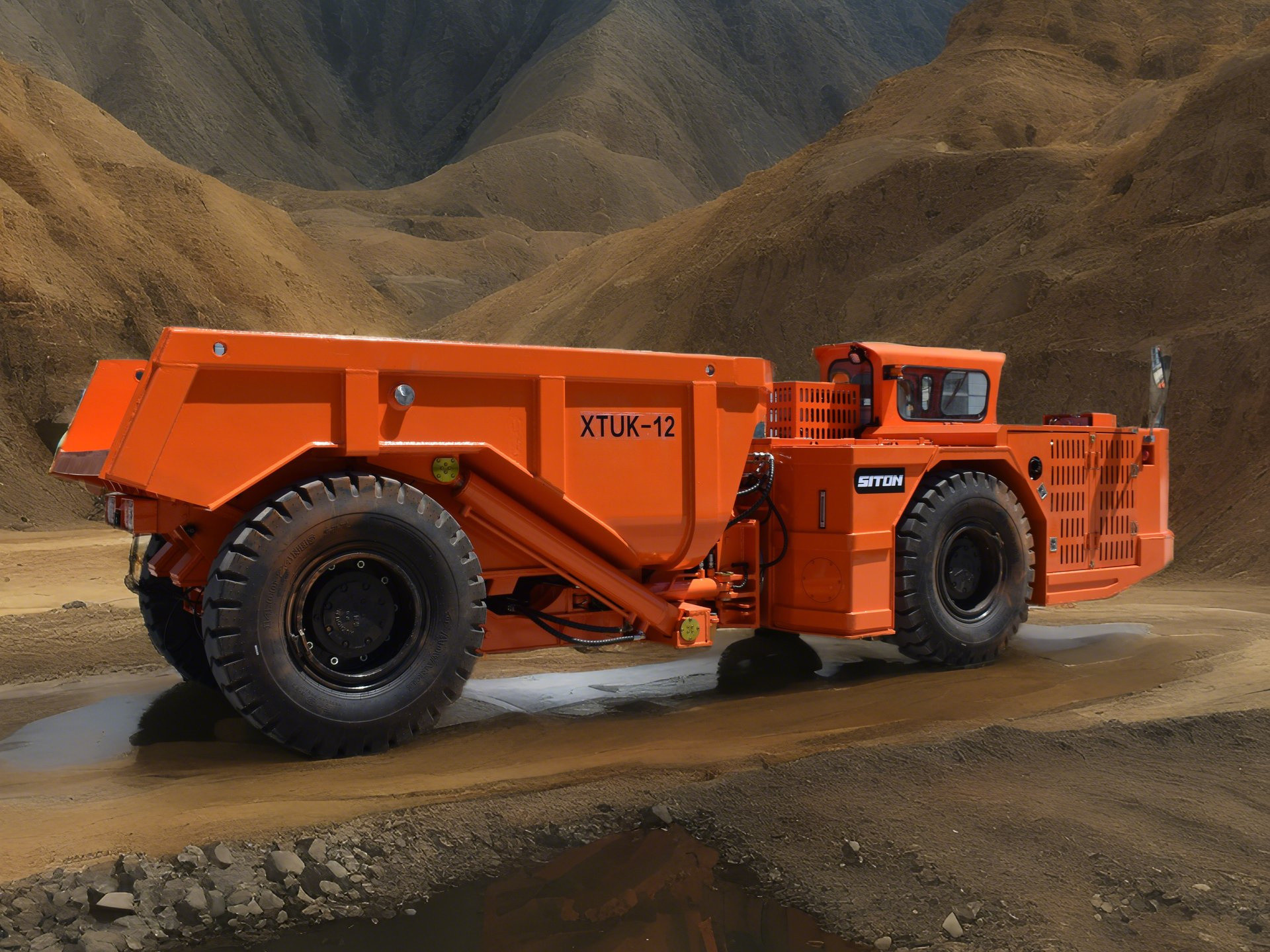 Veículos de transporte subterrâneo de mineração DERUI DRUK-12 Máquina ...